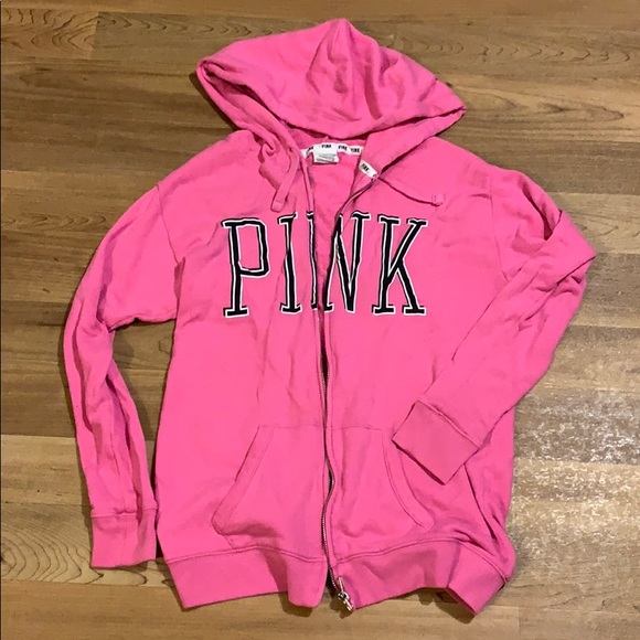 PINK Victoria's Secret | Tops | Pink Logo Hoodie | Poshmark